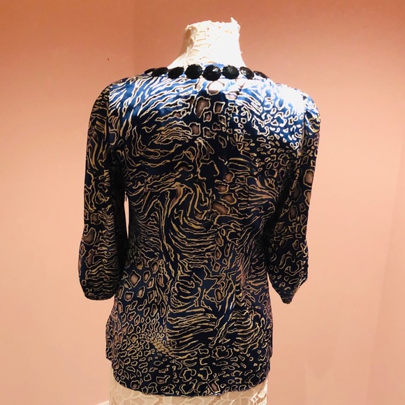 ECI | Tops | Eci Silk Stone Blouse | Poshmark